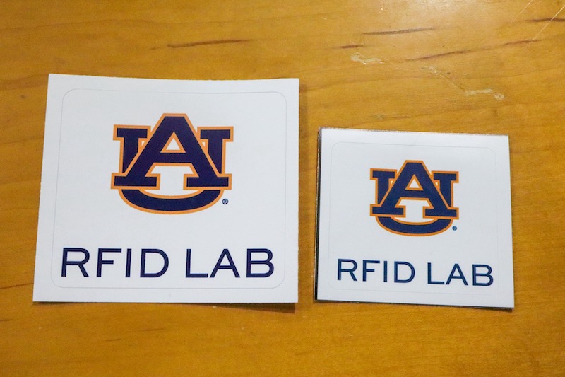 Auburn RFID Small Logo Sticker