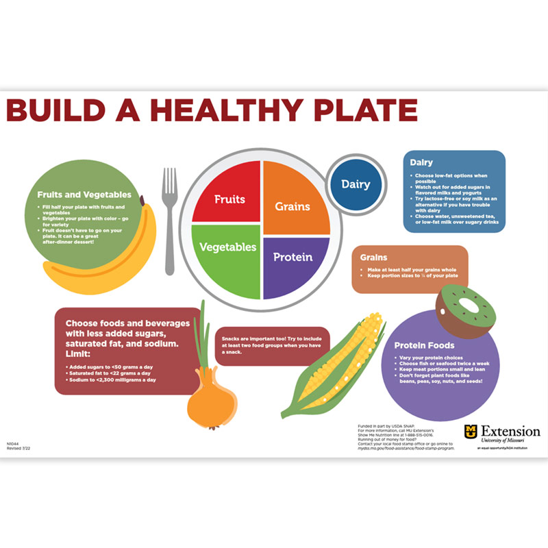 N1044, Build a Healthy Plate Poster