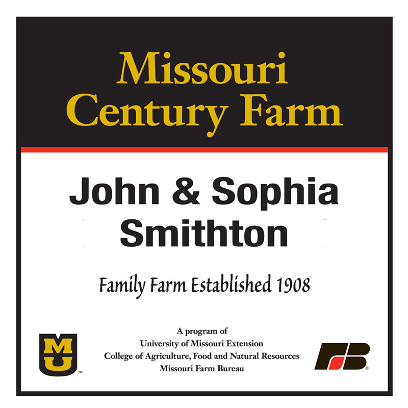 MCF300, Century Farms Yard Sign - Additional or Replacement