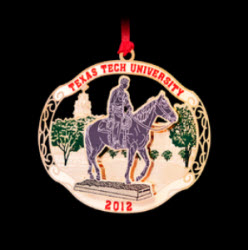 2012 Texas Tech Ornament (Black)