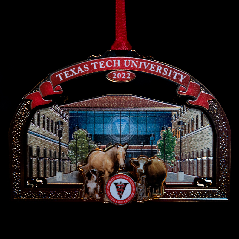 2022 Ornament Texas Tech University School of Veterinary Medicine