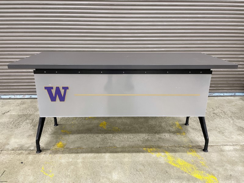 Desk: HON w/ UW Panel - Charcoal 3 Sizes
