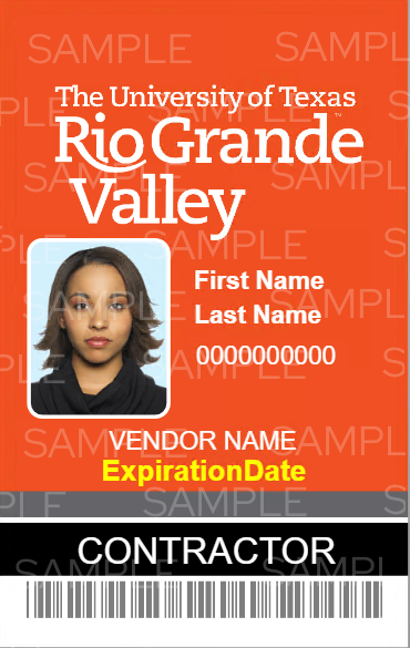 UTRGV Contractor Badge