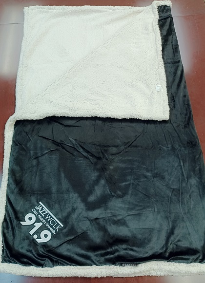 WCLK Blanket Black with White Logo