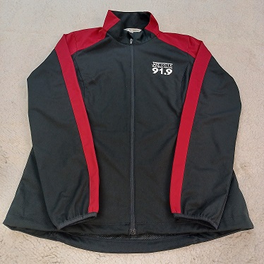 Black & Red Soft-Shell Jacket w/ WCLK Embroidered in White