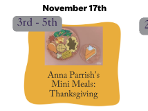 Mini Meals Thanksgiving Anna Parrish 11/17