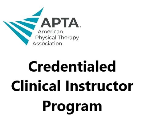 APTA Credentialed Clinical Instructor Program