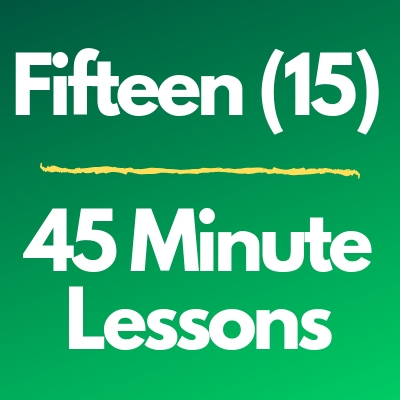 15 Lessons - 45 Minutes
