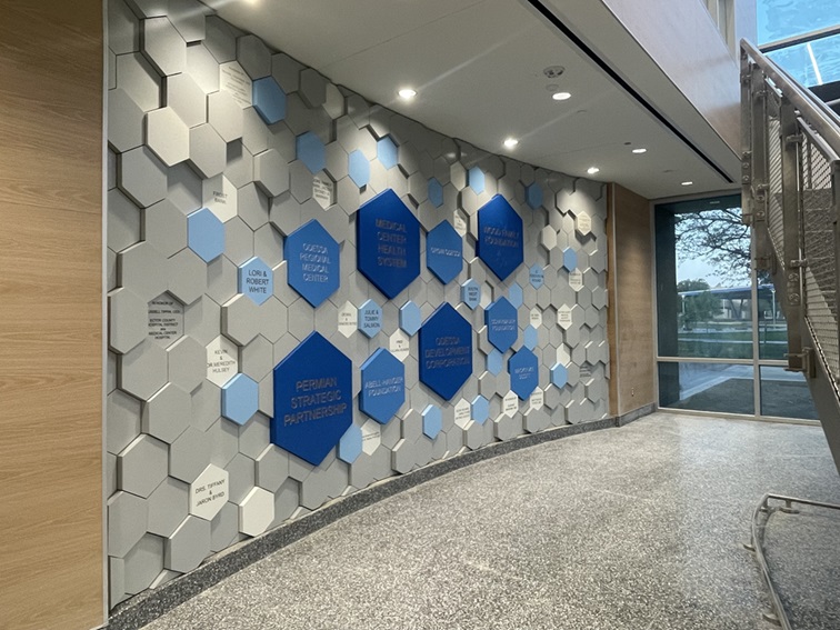 Wood Health Science Building Donor Wall